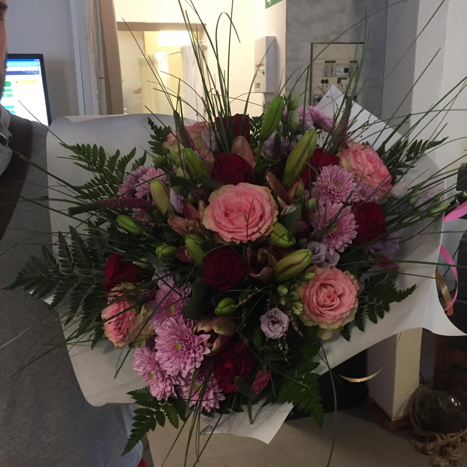bouquet tige du fleuriste, rose